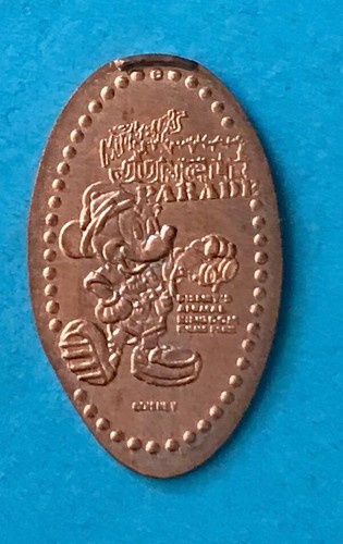 MICKEY JUNGLE PARADE PRESSED ELONGATED SMASHED PENNY DISNEY FREE SHIP ...