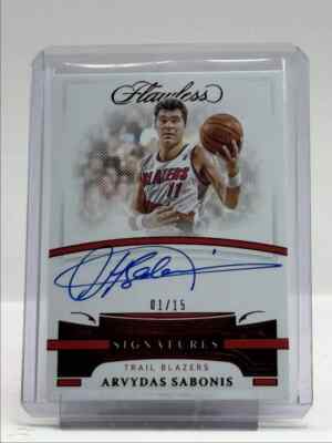 ARVYDAS SABONIS 2020-21 FLAWLESS ENSHRINED AUTOGRAPH RUBY AUTO 01/15 | eBay