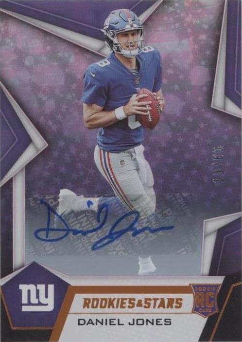 2019 Panini Rookies & Stars - Daniel Jones #134 Longevity Signatures ...