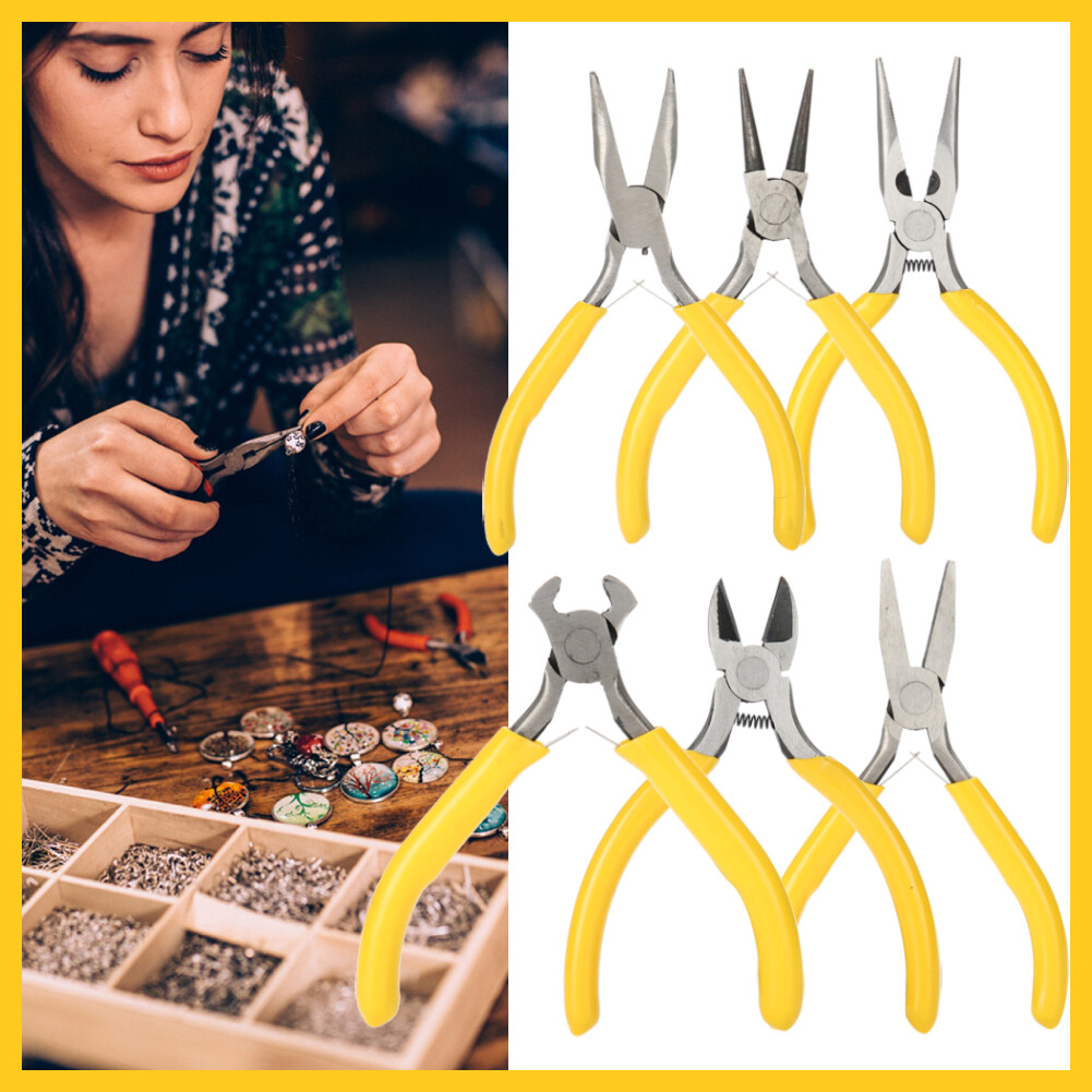 9PCS Quality DIY Tools Jewelry Plier Jewellery Making Beading Mini ...