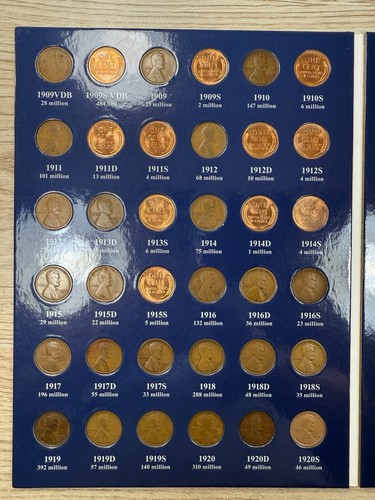 ** 1909-2025 LINCOLN CENT SET- 294 COINS- BU COINS/ SEMI KEYS- PRICED ...
