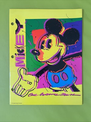 Vintage 90’s Mead Electric Mickey Mouse Folder | eBay