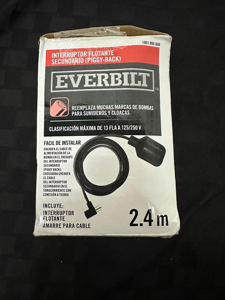 Everbilt Piggy Back Float Switch for Sump and Sewage Pumps – Model ...