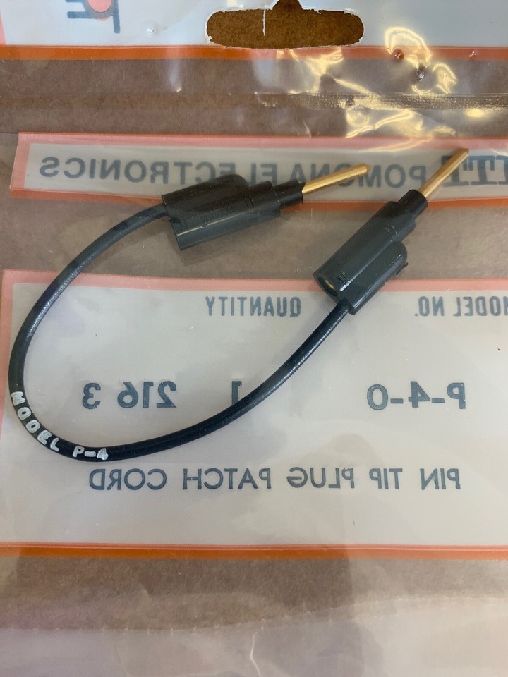 Black Pomona P-4-0 Stacking Pin Tip Plug Patch Cord P-4-0 | eBay