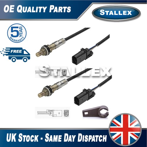 Fits Vauxhall Astra Co… 2x Lambda Sensors + Fitting Tool Front + Rear ...