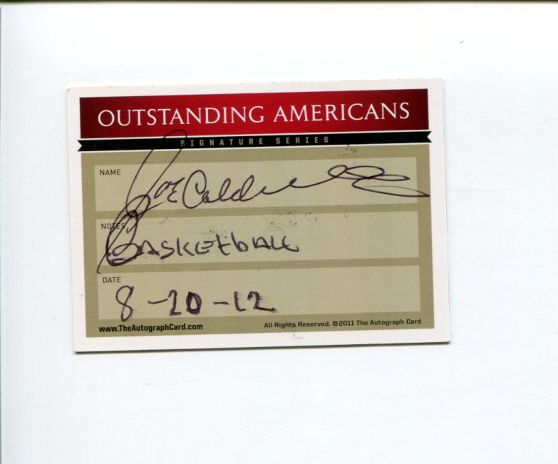 Joe Caldwell 1964 US Olympic Gold Basketball Arizona State Signed ...
