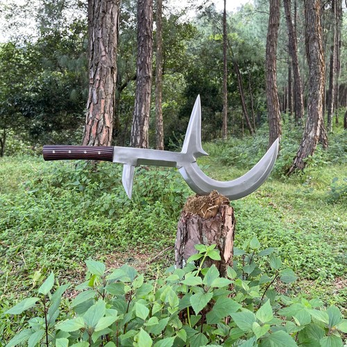 Hunga Munga African Mambele Knife Carbon Steel Blade with Sheath ...