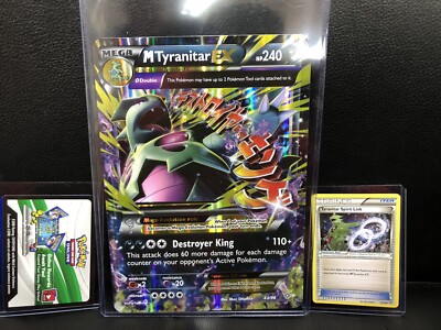 Pokemon Mega Tyranitar Ex Jumbo Oversized Card + All Bundle w/Top ...