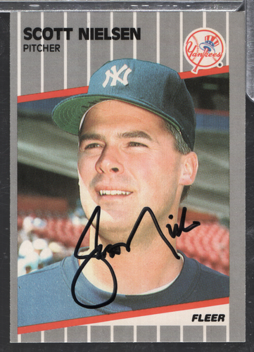 Scott Nielsen Yankees Autographed 1989 Fleer #261 w/COA 012924NPCD3 | eBay