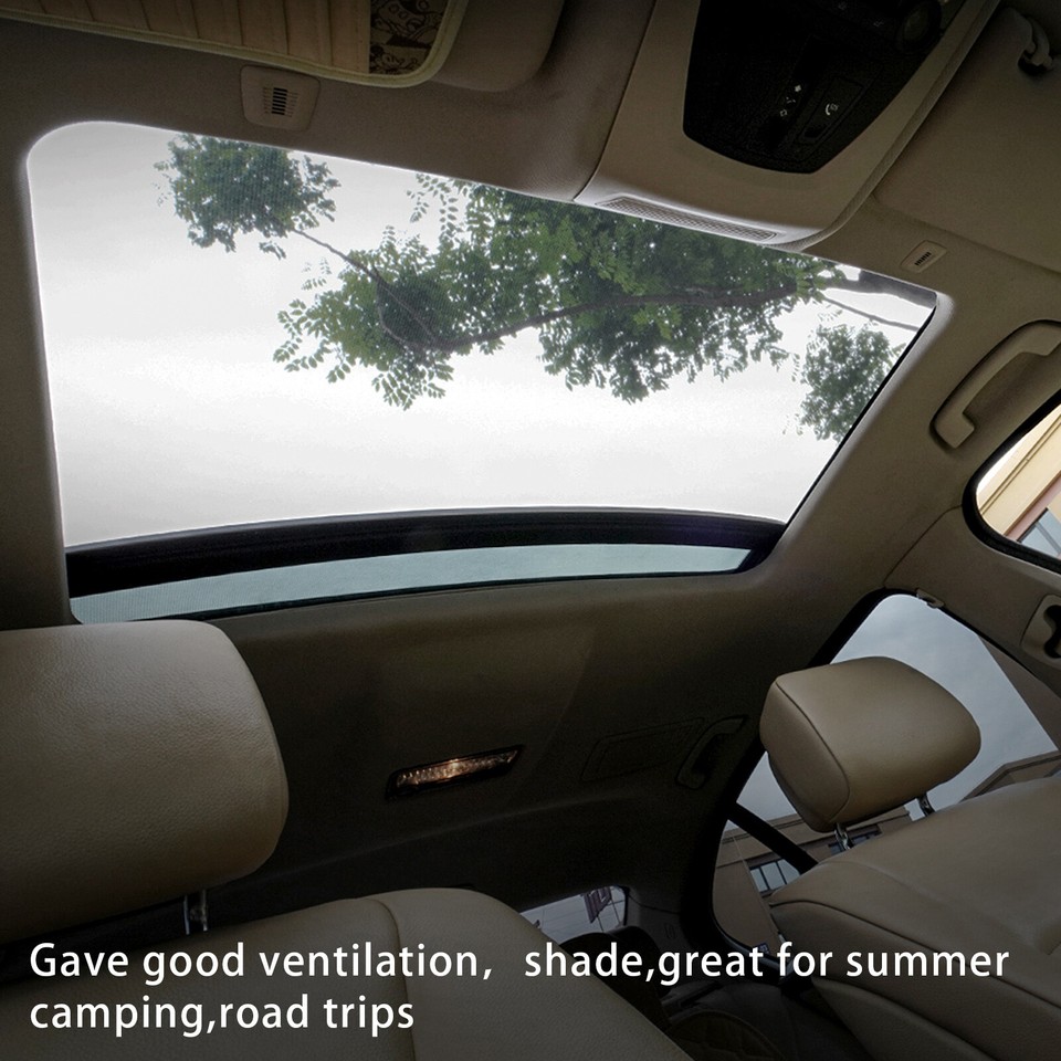 Car Sunroof Sun Shade Moonroof Mesh Car Roof Cover Camping Bugs Screen ...