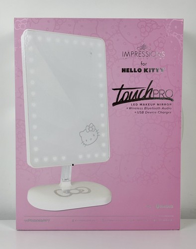 Impressions Hello Kitty Touch Pro LED Makeup Mirror With Bluetooth And ...