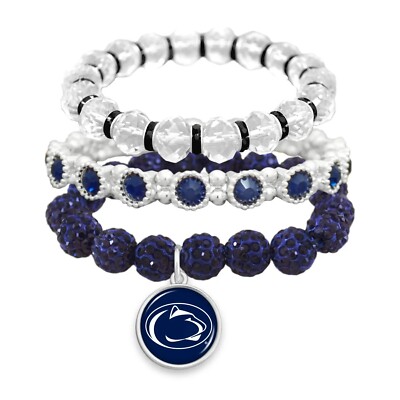 Penn State Nittany Lions Amanda Stack Crystal Bracelet Set | eBay