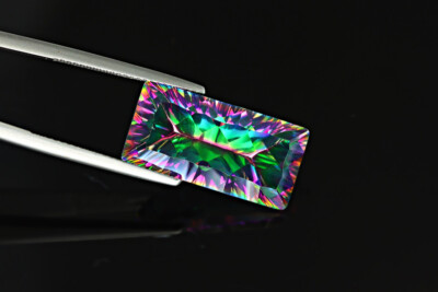 13.605 Cts Mystic Topaz 100% Natural Iridescent Multicolor Gradient ...