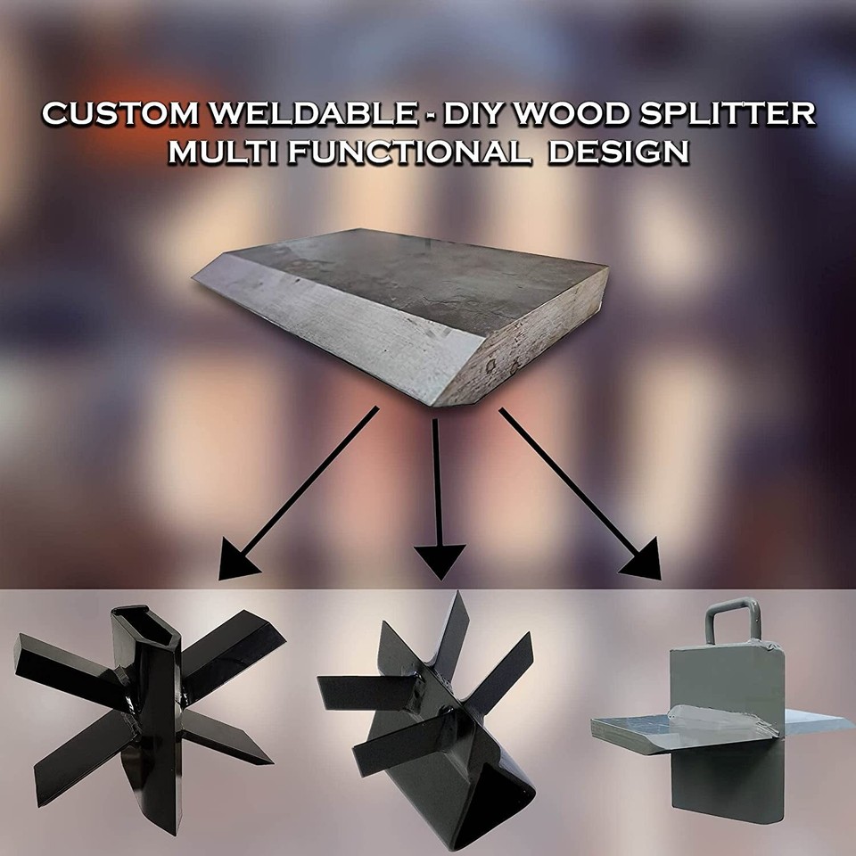 Log Splitter Wedge - Manual - 6"(L) X 4"(W) X 1"(Thick) - Wood ...