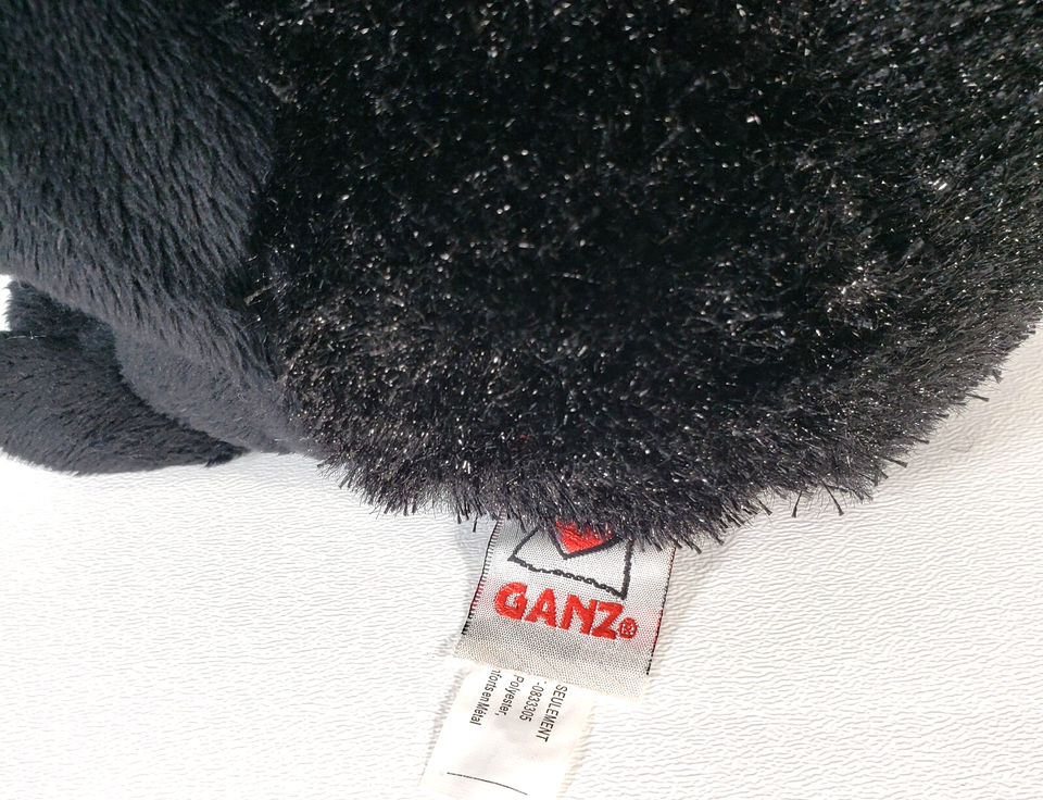 Ganz Webkinz Black Bat Plush HM367 Halloween Stuffed Animal Toy NO CODE ...