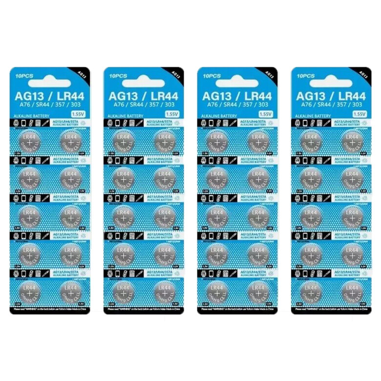 10-50Pcs AG13 LR44 A76 357 357A LR1154 SR1154 SR44 1.5V Button Battery ...