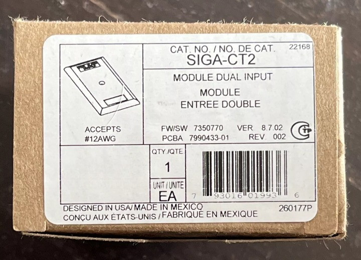 Fire Alarm SIGA-CT2 Module Dual Input | eBay