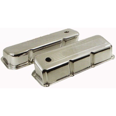Valve Covers Ford Cleveland V8 302-351-400 Tall Chrome Steel Suit ...