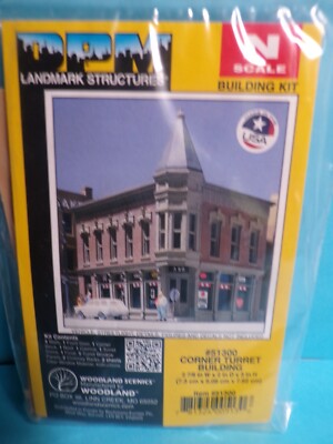 CORNER TURRET BUILDING # 51300 N SCALE by DPM | eBay