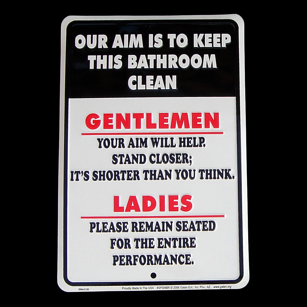 Funny Toilet Signs Keep Clean