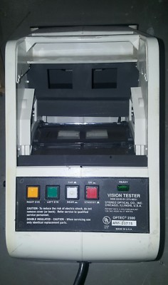 Optec 2300 Stereo Optical Company Vision Tester For Parts | eBay