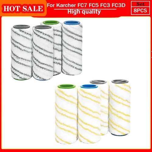 For Karcher FC7 FC5 FC3 Microfiber Rollers for Cleaning Hard Floors Rollers New | eBay