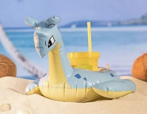 NEW Pokemon Center Lapras Summer Days Inflatable Beverage Holder Pool ...