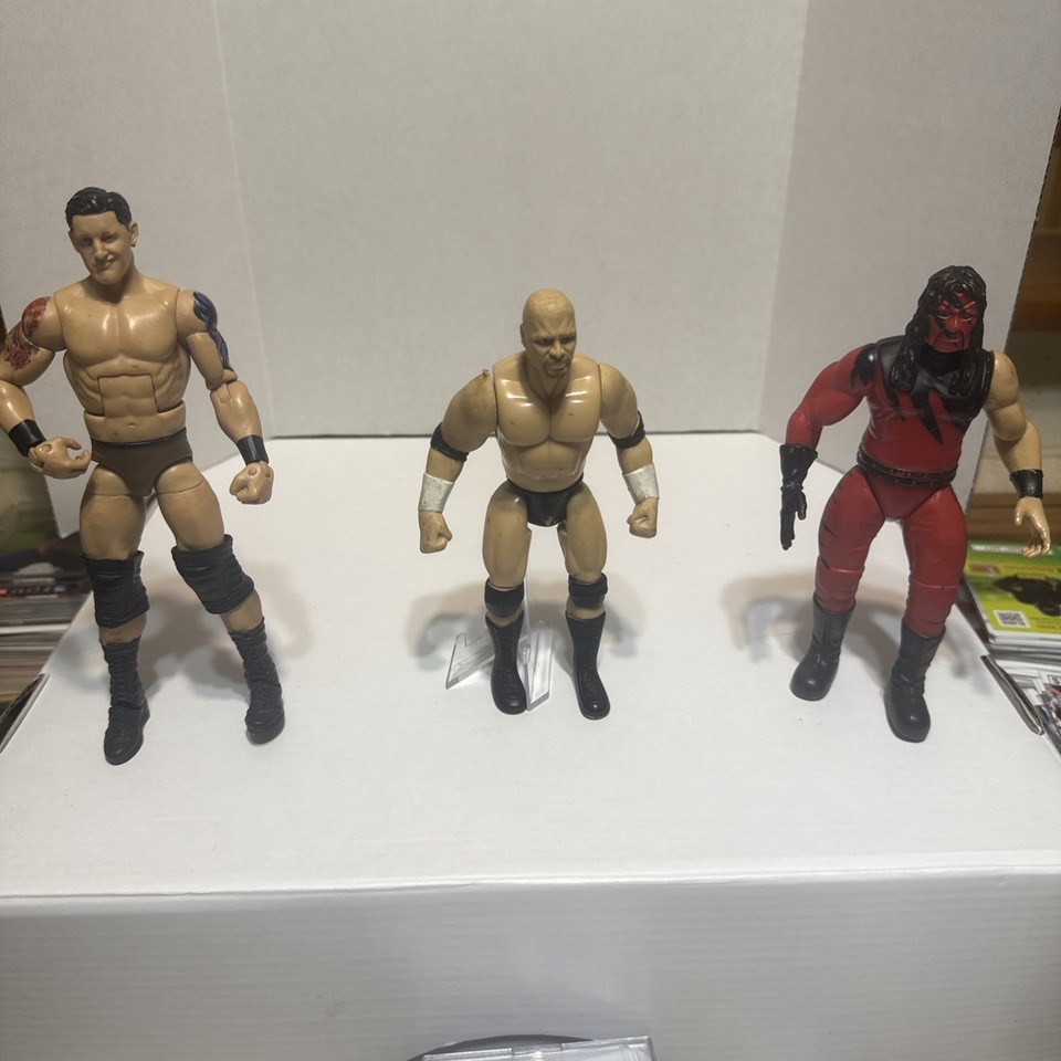 Lot of 3 WWF/WWE Wrestler Action Figures | eBay