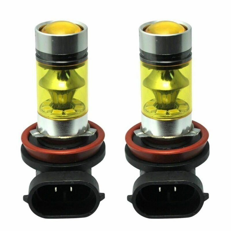 Pair LED Fog Light Bulbs H8 H11 Amber 6000K Yellow Driving Lamp Bulb ...