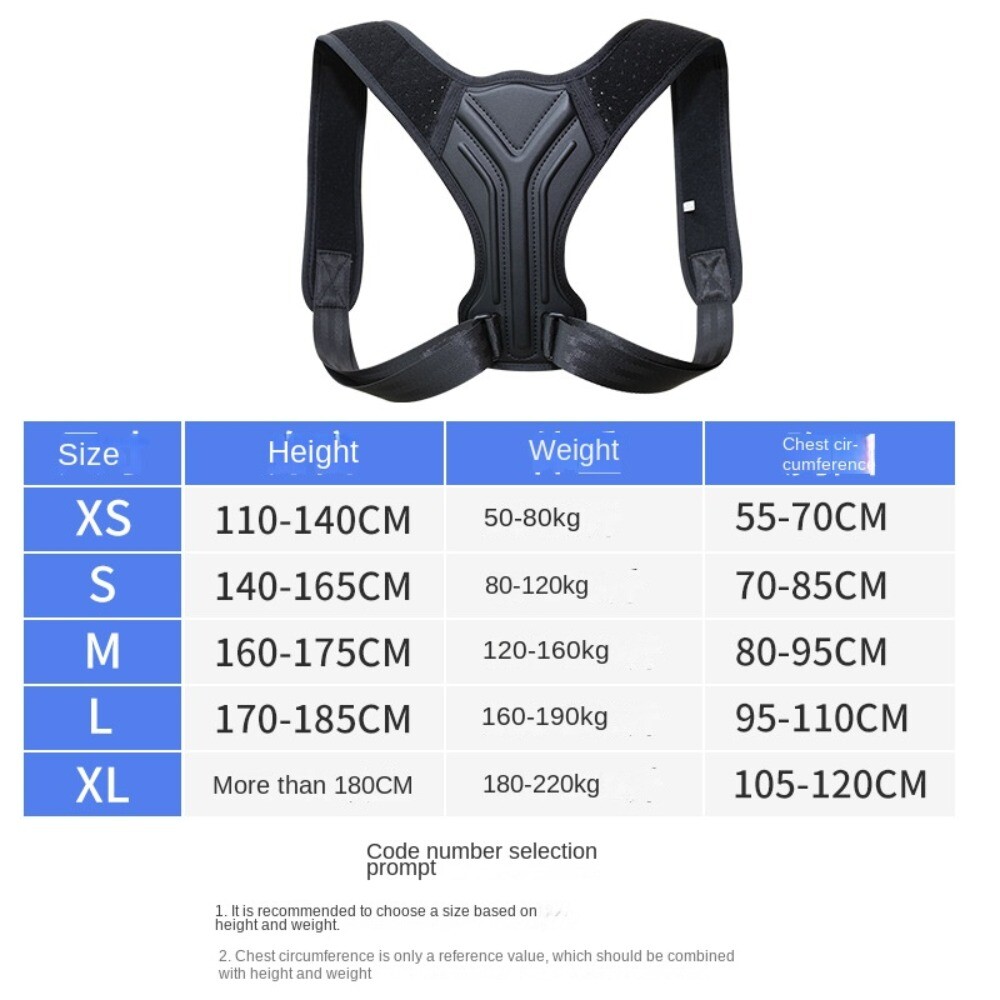 Clavicle Spine Support Anti-camel Upper Back Neck Brace Posture ...