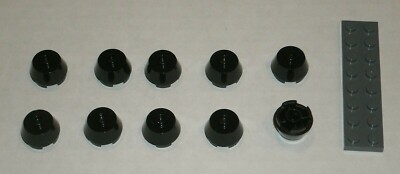 LEGO NEW 2x2 Black Round Slope Brick with Knob (10x) 4653822 Brick ...
