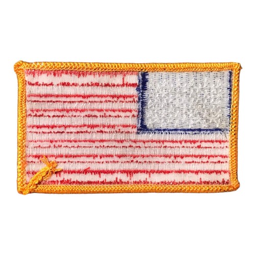 LOT OF 5 USA US AMERICAN FLAG EMBROIDERED PATCH 2" X 3.25" NSN 8455-01 ...