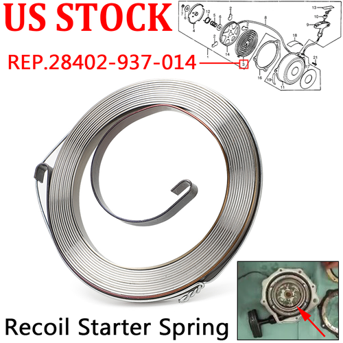 ATV Recoil Starter Spring For Honda ATC70 ATC 1978-1985 TRX70 28402-937 ...