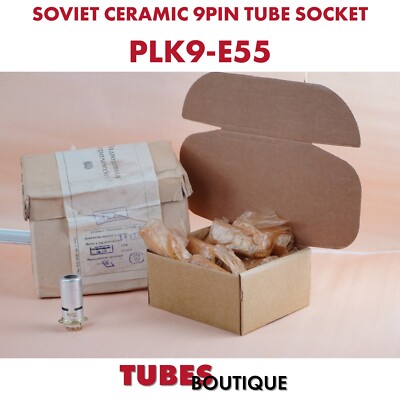 Tube 9pin socket PLK9-E55 with shield 55mm Ag Plated Pins 10pcs | eBay