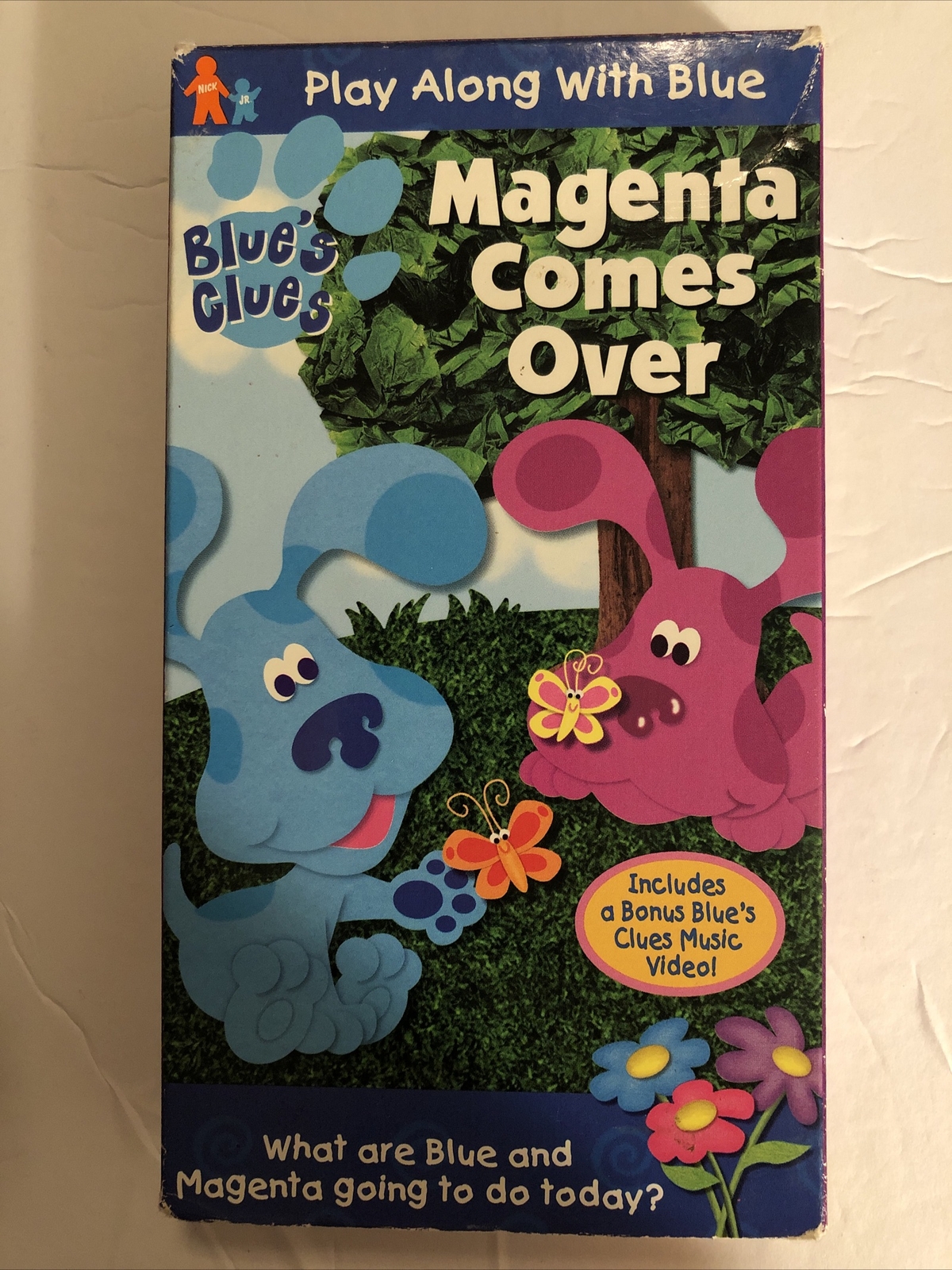 Blue's Clues Magenta Comes Over Nick Jr Play Along with Blue VHS Video ...
