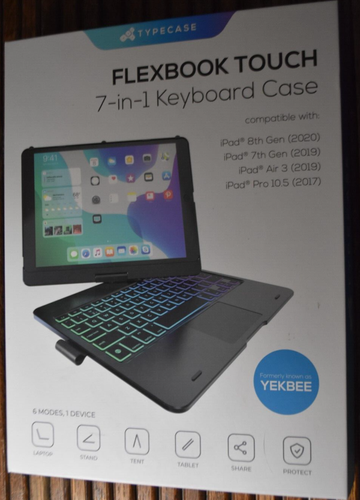 TYPECASE FLEXBOOK TOUCH 7 In 1 Keyboard Case iPad 8th Gen, 7th, Air 3 ...