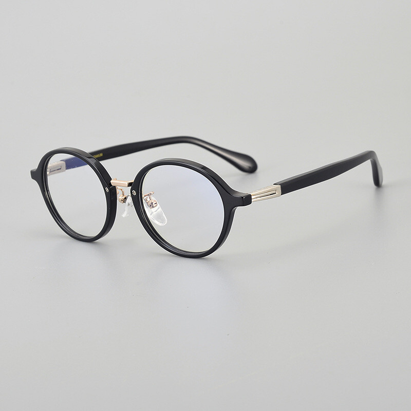 Retro Round Eyeglasses Clear Lens Men Women Spectacles Classical Full ...