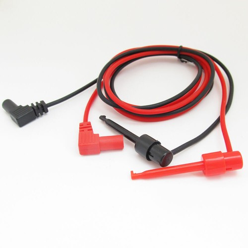 1set 1M 4mm Probe Banana Plug to Large Test Hook Clip Multimeter ...
