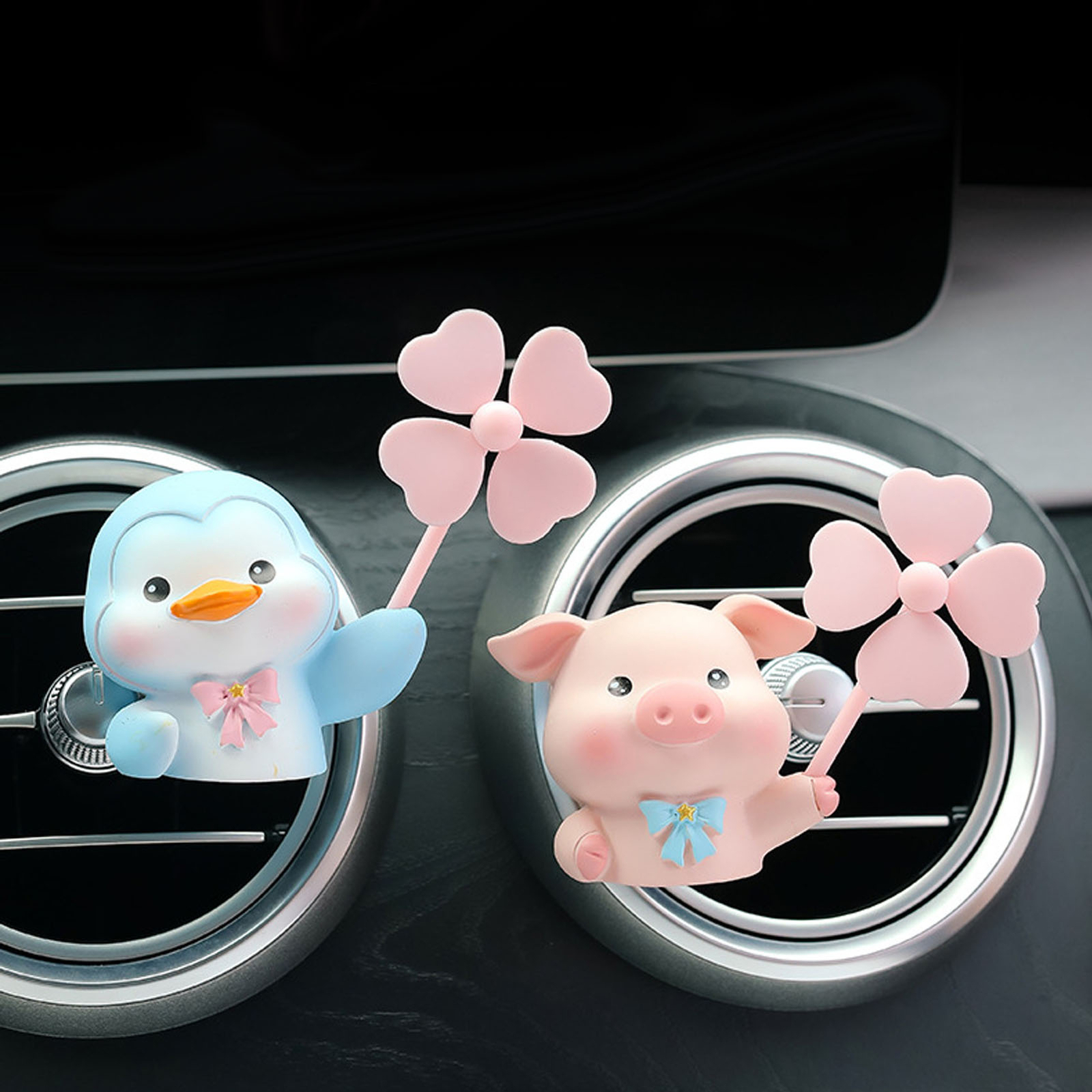 (Penguin)Vent Outlet Clip Auto Fragrance Air Purifier Space Saving Car ...