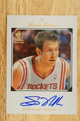 2007-08 SP Rookie Edition 1998-99 Veteran Legend Design Steve Novak ...