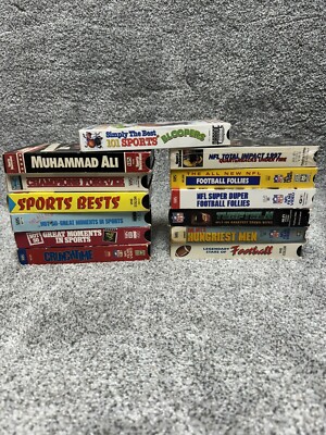 Lot of 13 Sports Blooper & Sports VHS Tapes Sports Illustrated NFL ...