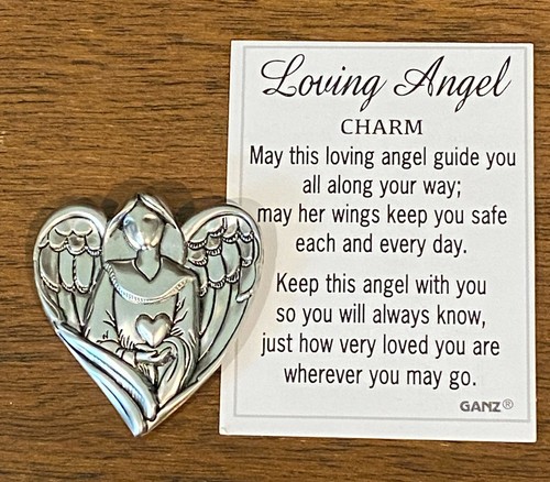 Ganz "Loving Angel" Charm Heart Shaped w/Story Poem Card | eBay