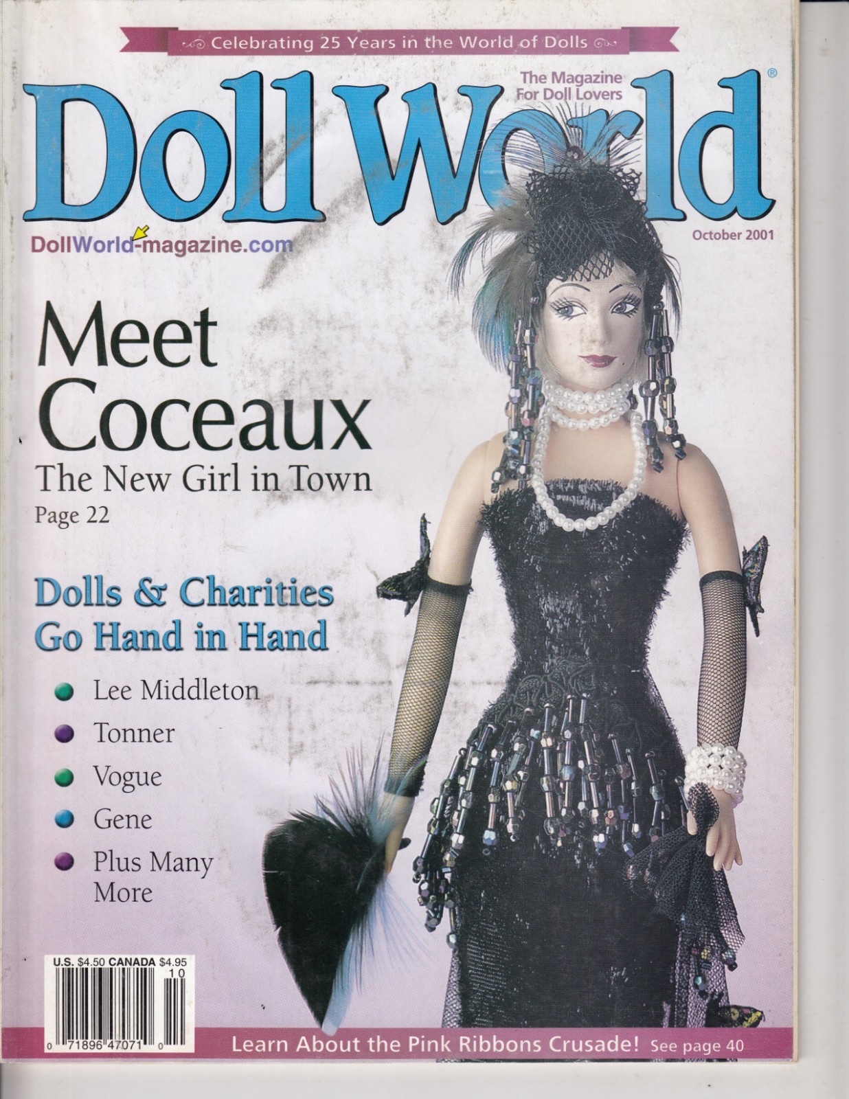 Doll World Magazine August 2001 - Coceaux new girl in Town | eBay