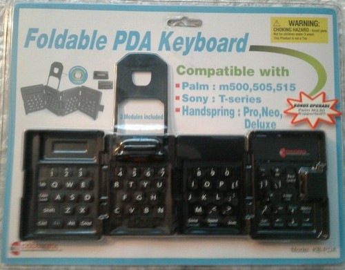 FOLDABLE PDA KEYBOARD - Palm, Sony, Handspring... Model KB-PDA - Sealed ...