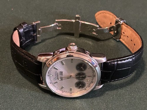 Rousseau Automatic multidial watch, runs, as – is | eBay
