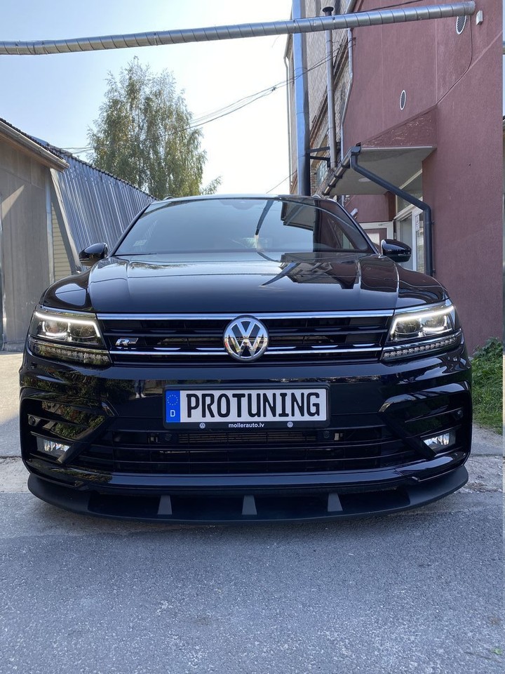 NEW Performance Splitter for VW Tiguan MK2 R Line Front Bumper Spoiler ...