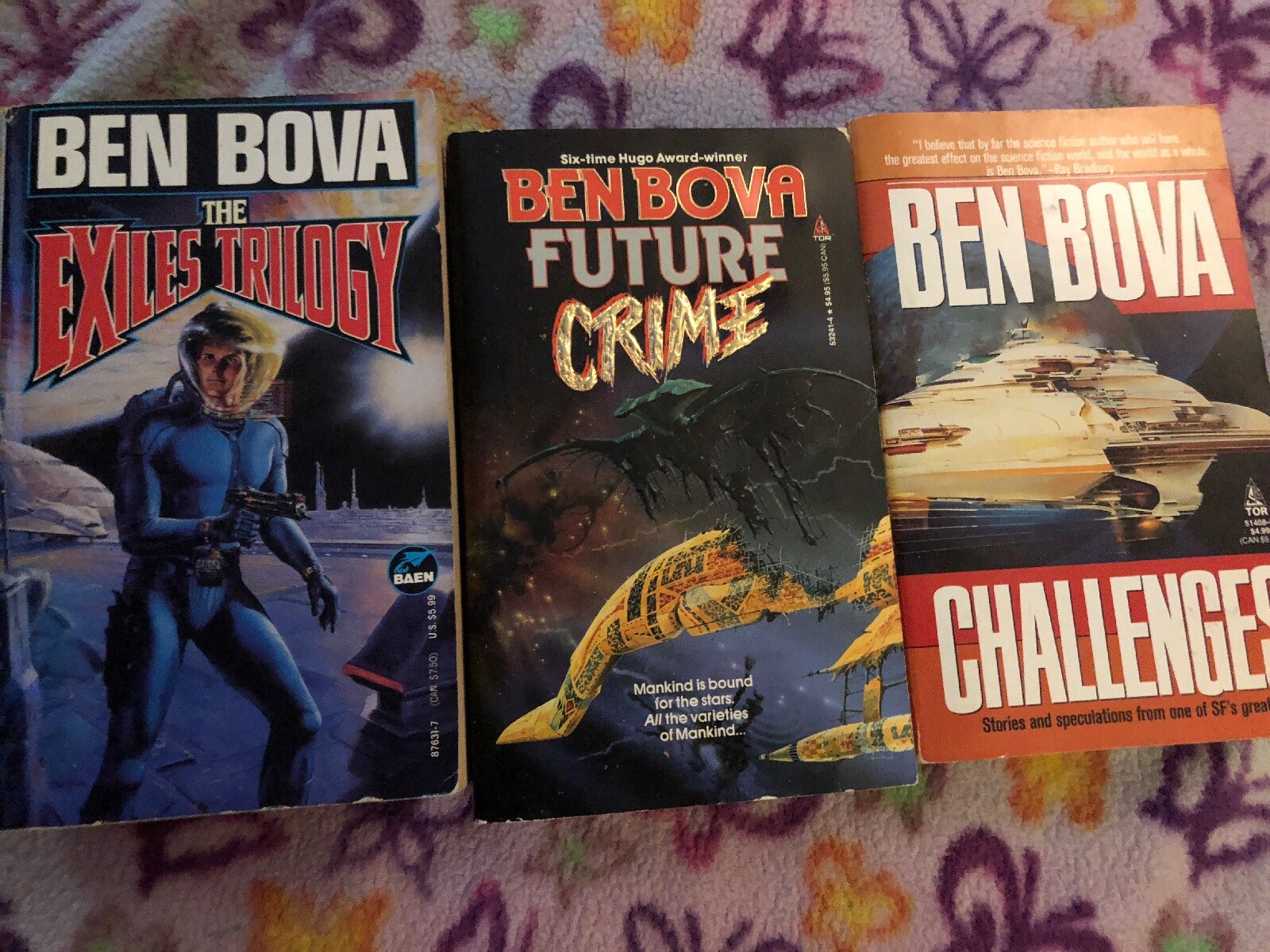 Lot Of 3 Ben Bova Books Challenges Future Crime The Exiles Trilogy | eBay