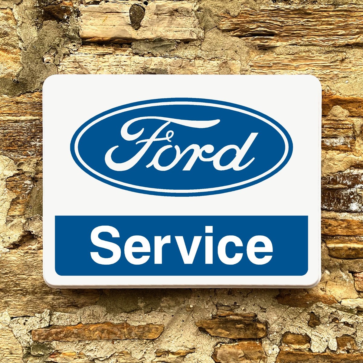 Ford Service Logo HangTime Ford Service Garage Sign, Vintage Metal