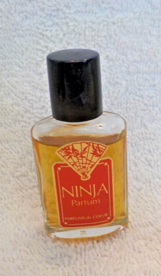 Vintage Red Label NINJA Parfum De Coeur Mini Splash Cologne 1/4 oz 7ml ...