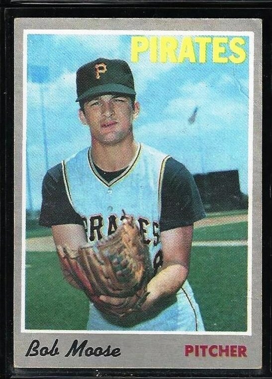 1970 TOPPS BASEBALL PITTSBURGH PIRATES BOB MOOSE CARD *110 VG | eBay